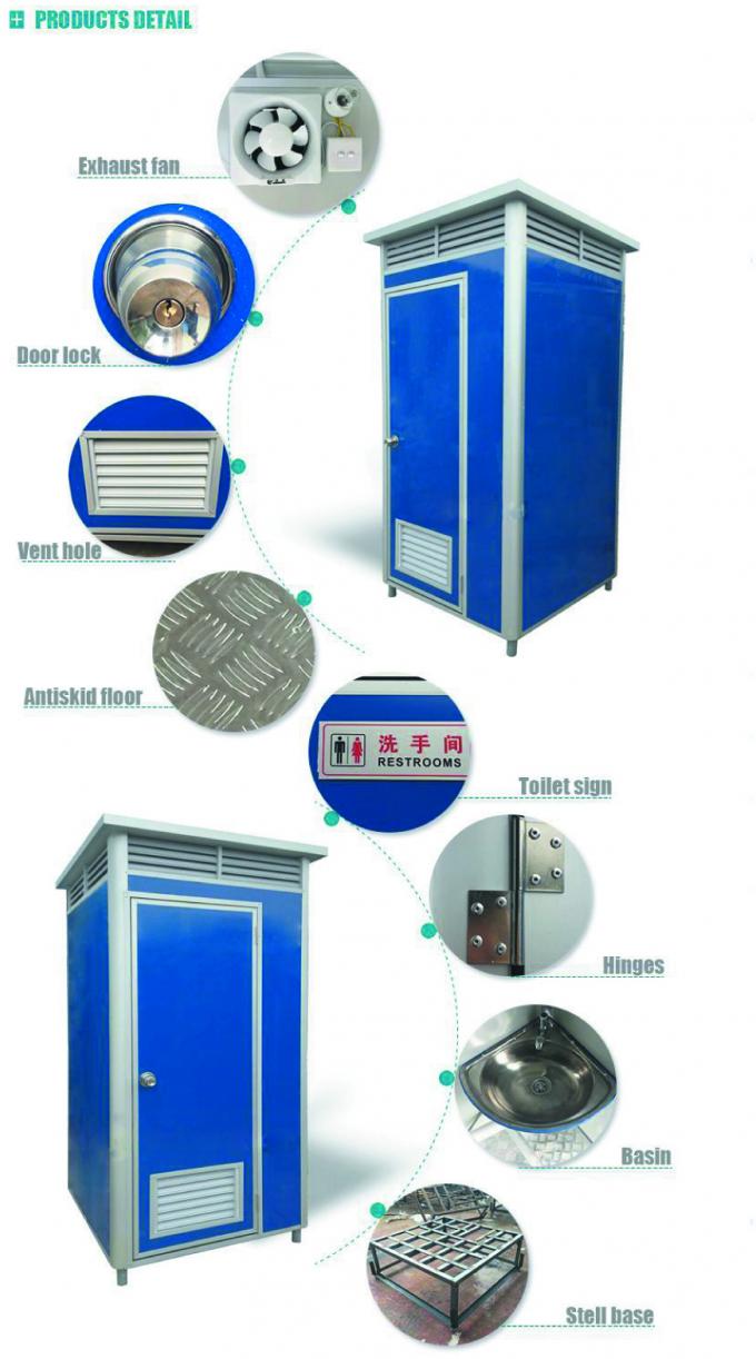 Ready Made Prefab Outdoor Restroom Portable Movable Toilet