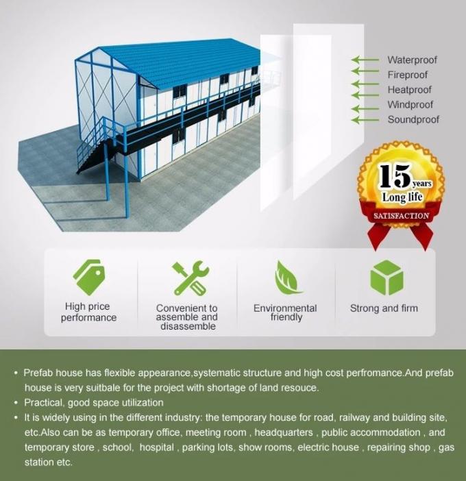 Sandwich Panel K Type Labor Camp Modular Prefabricated House