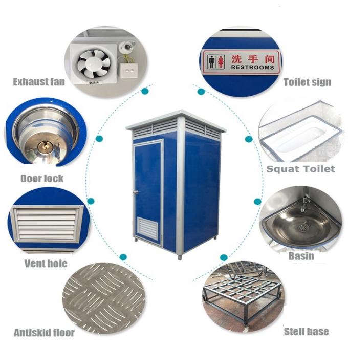 Prefab Public Outdoor Restrooms Portable Movable Toilet