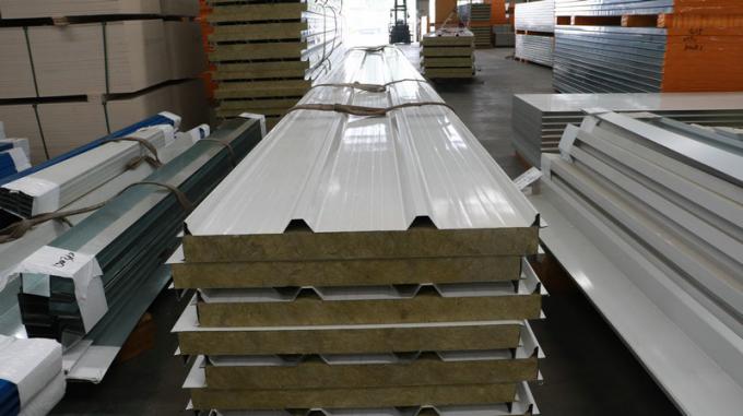 Acoustic RAL Color Roof Rock Wool Insulation Board